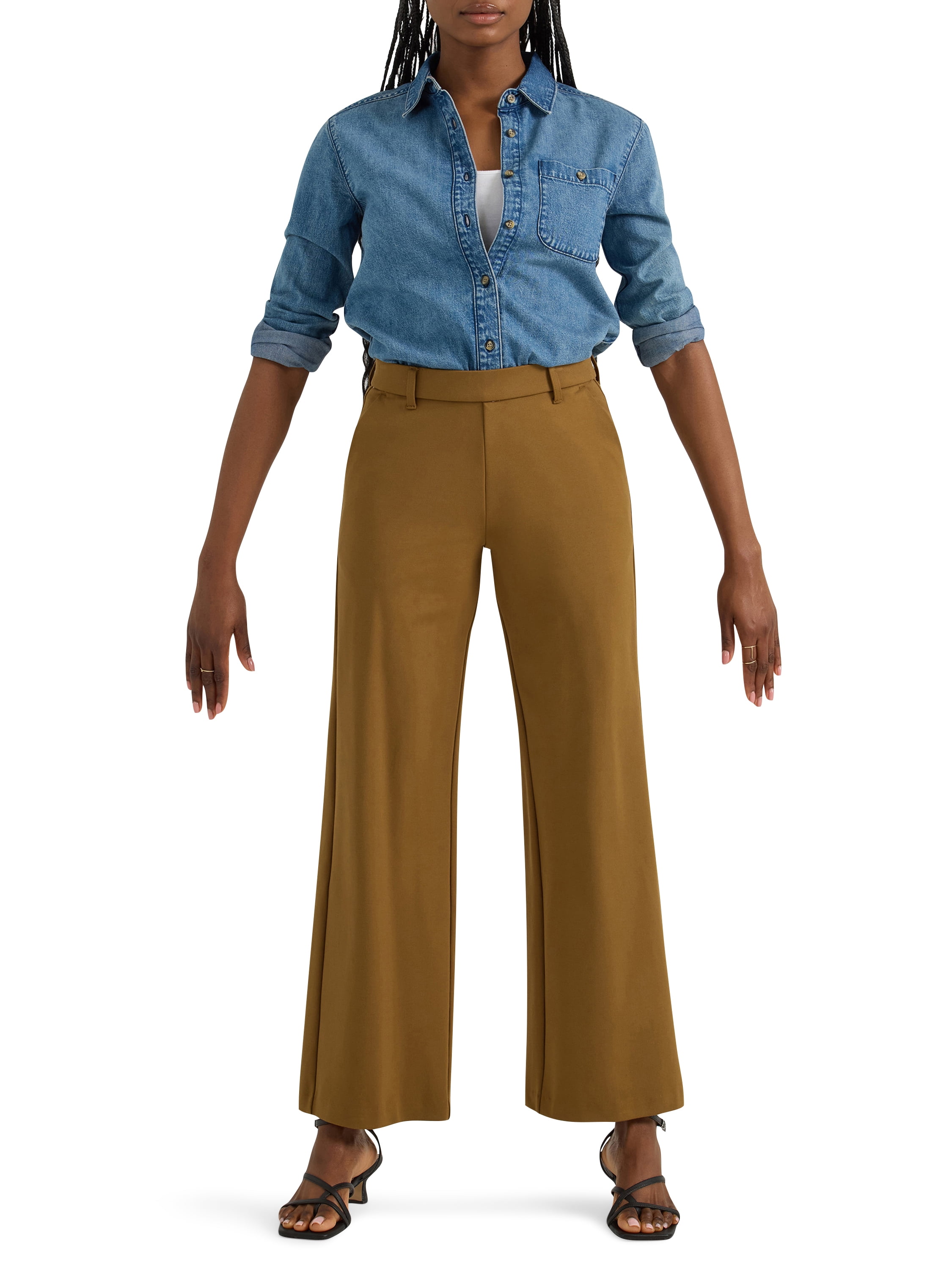 Lee Women's Ultra Lux Comfort Any Wear Wide Leg Pant - Walmart.com