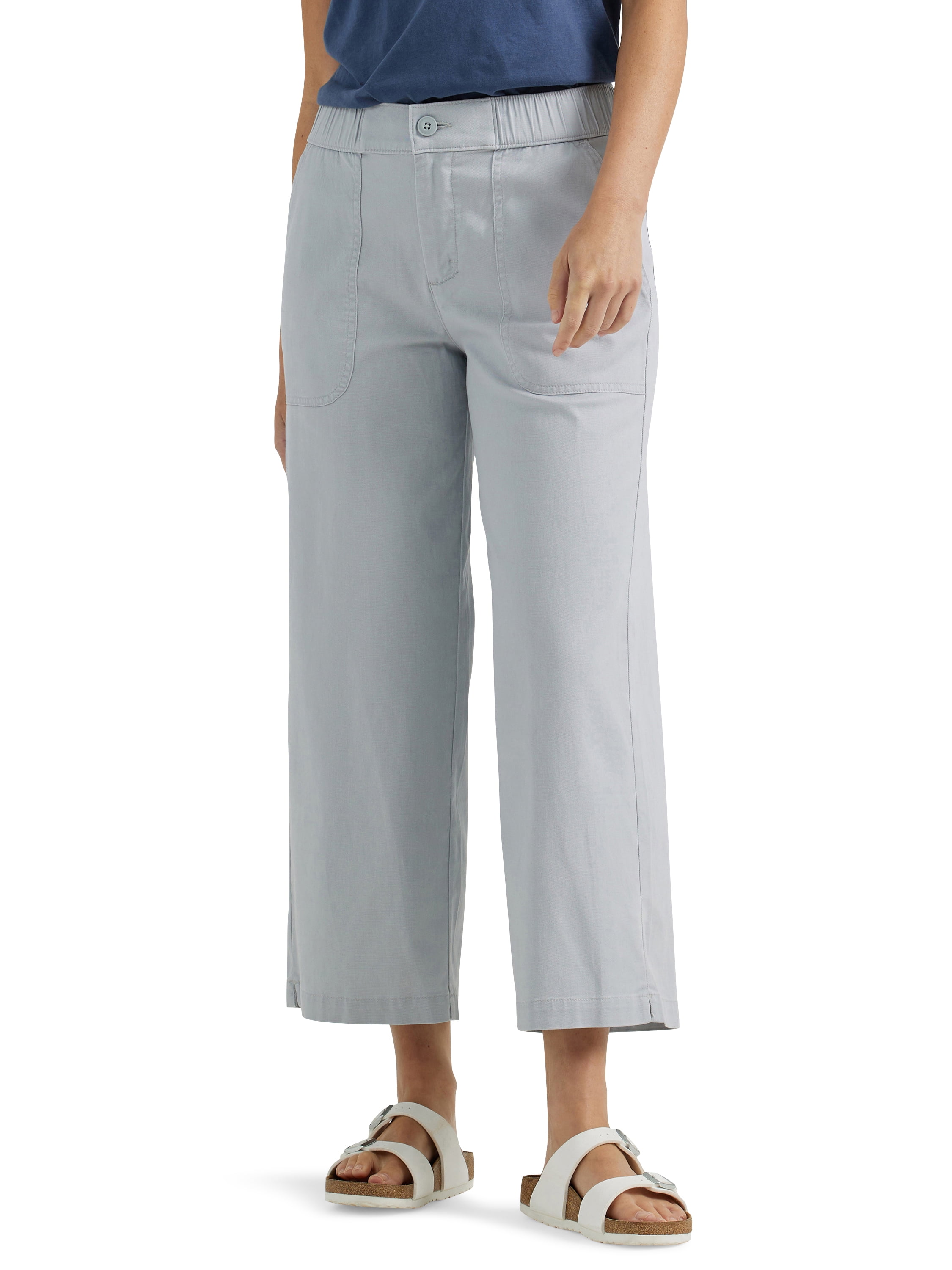 Lee® Women's Ultra Lux Comfort Wide Leg Utility Crop Pant - Walmart.com