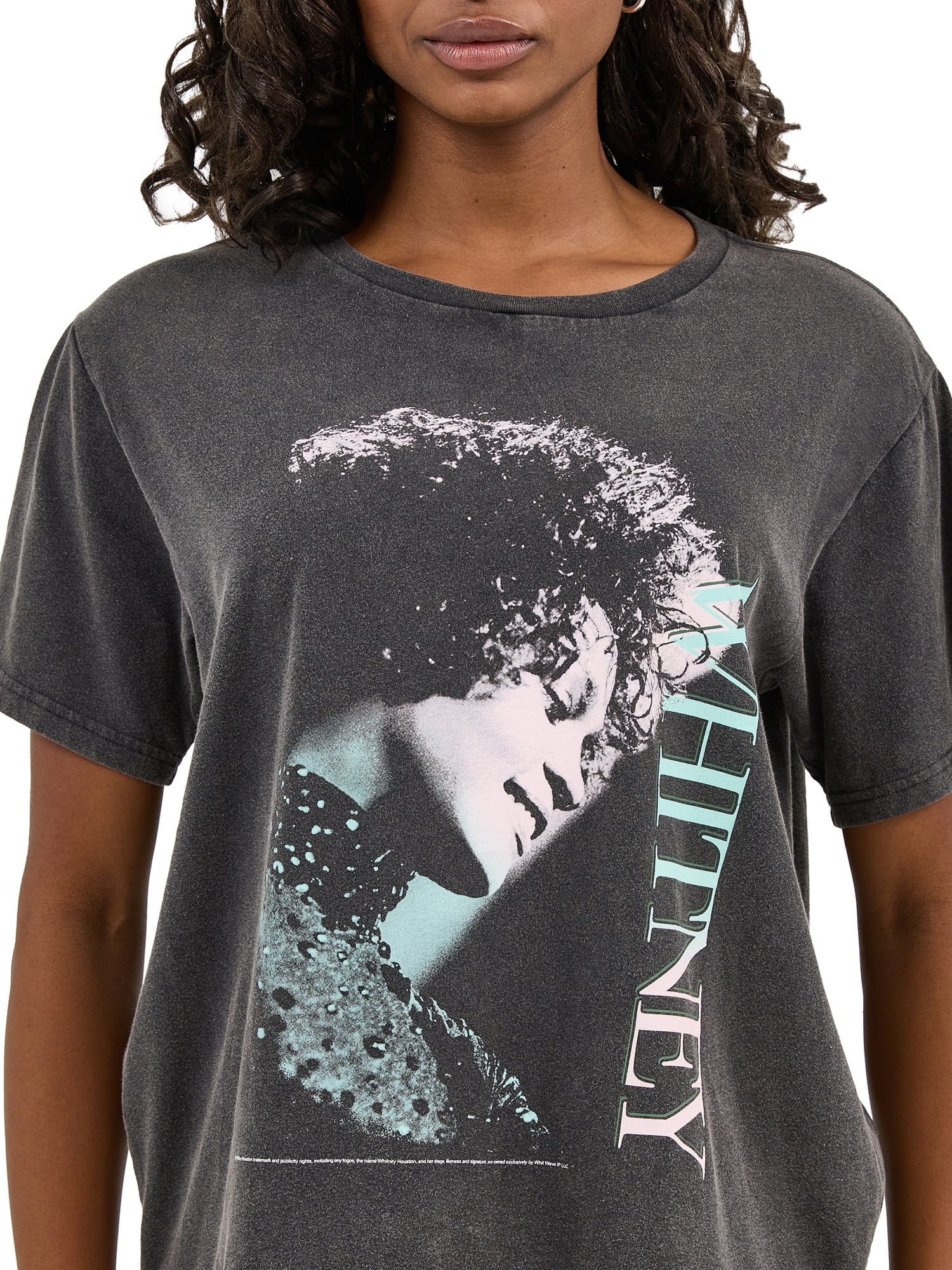 Lee® Womens Short Sleeve Whitney Houston Graphic Tee, (S-XXL) - Walmart.com