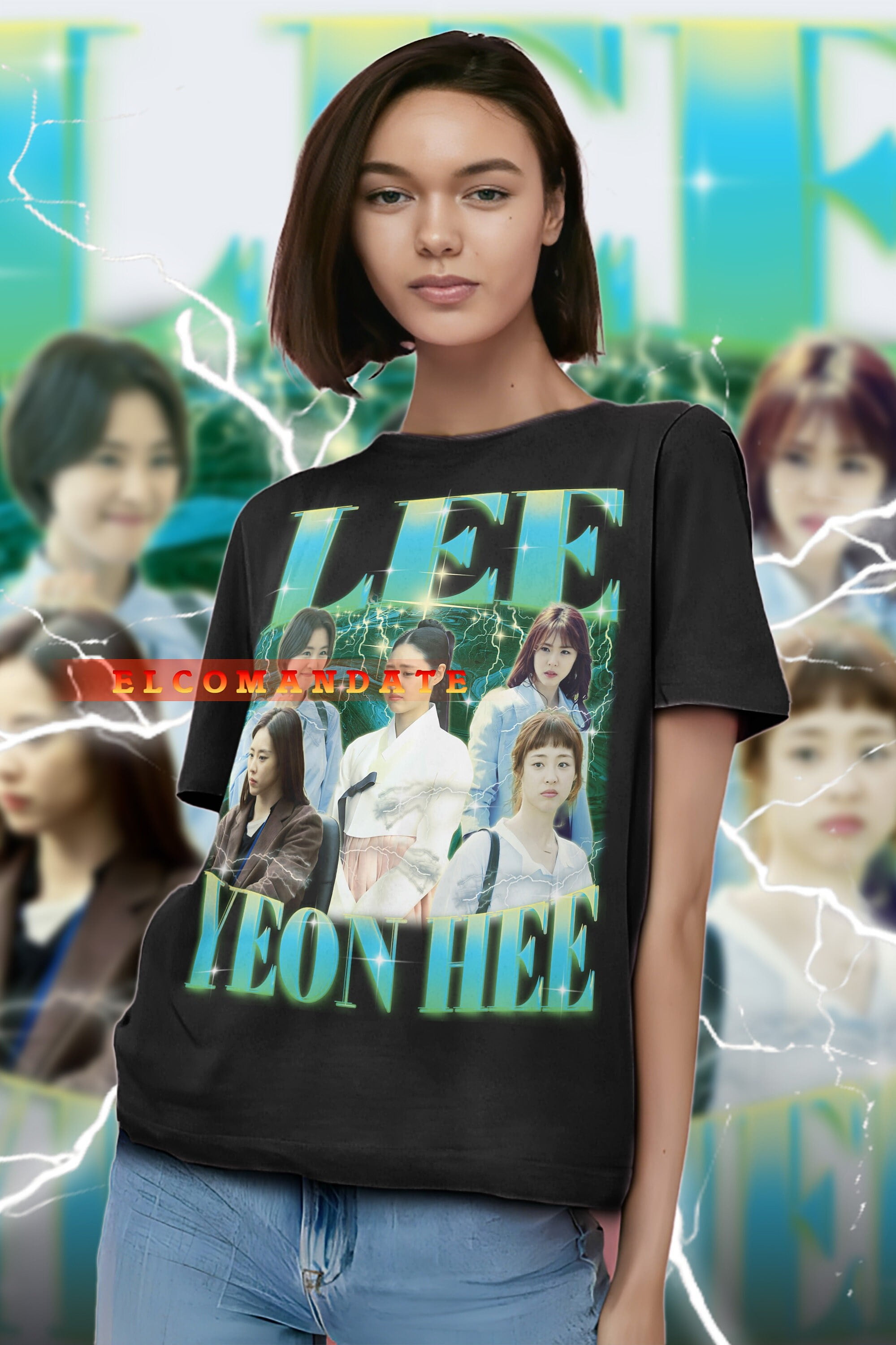 Lee Yeon Hee Vintage Shirt Lee Yeon Hee Homage Tshirt Lee Yeon Hee Fan Tees Lee Yeon Hee Retro ...