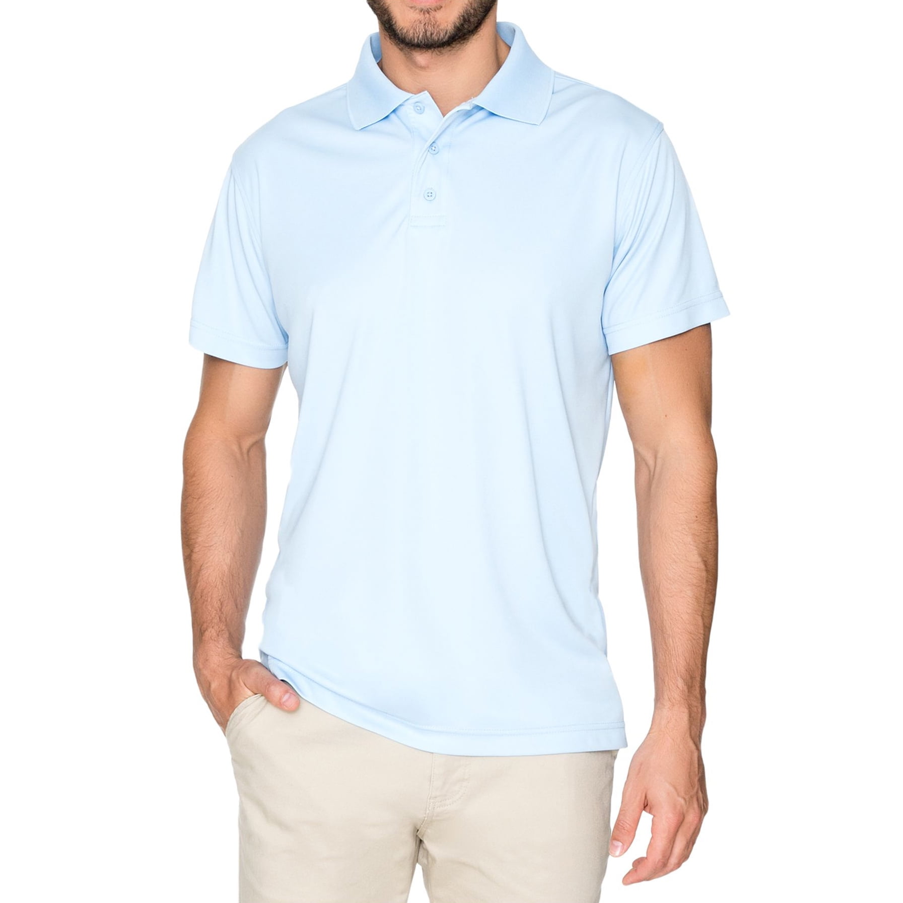 Lee Young Men's Short Sleeve Sport Polo - Walmart.com