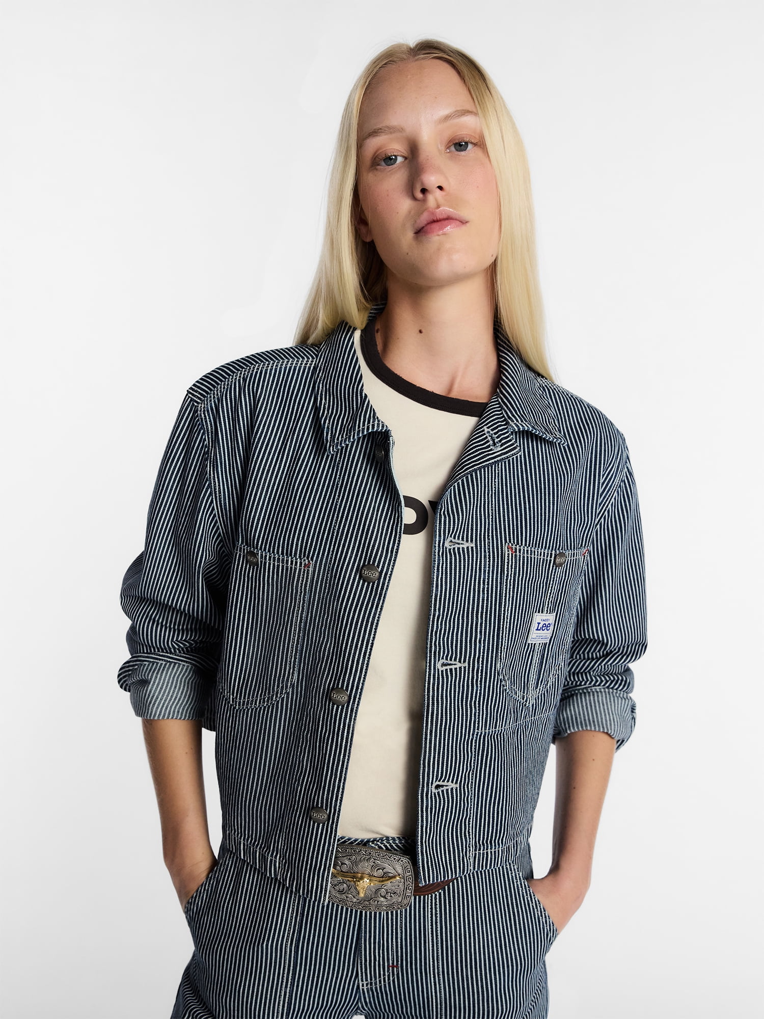Kacey Lee Women's Cropped Chore Jacket, Sizes XS-XXL - Walmart.com