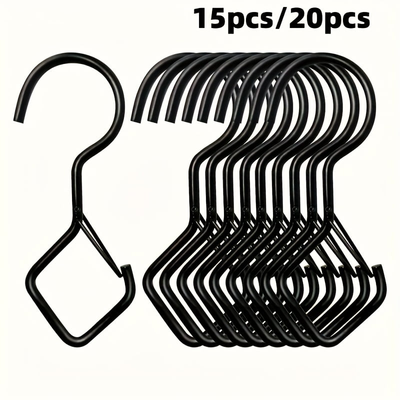 LeeCHee 4-inch S-shaped hook, windproof S-shaped hook, with heavy-duty ...
