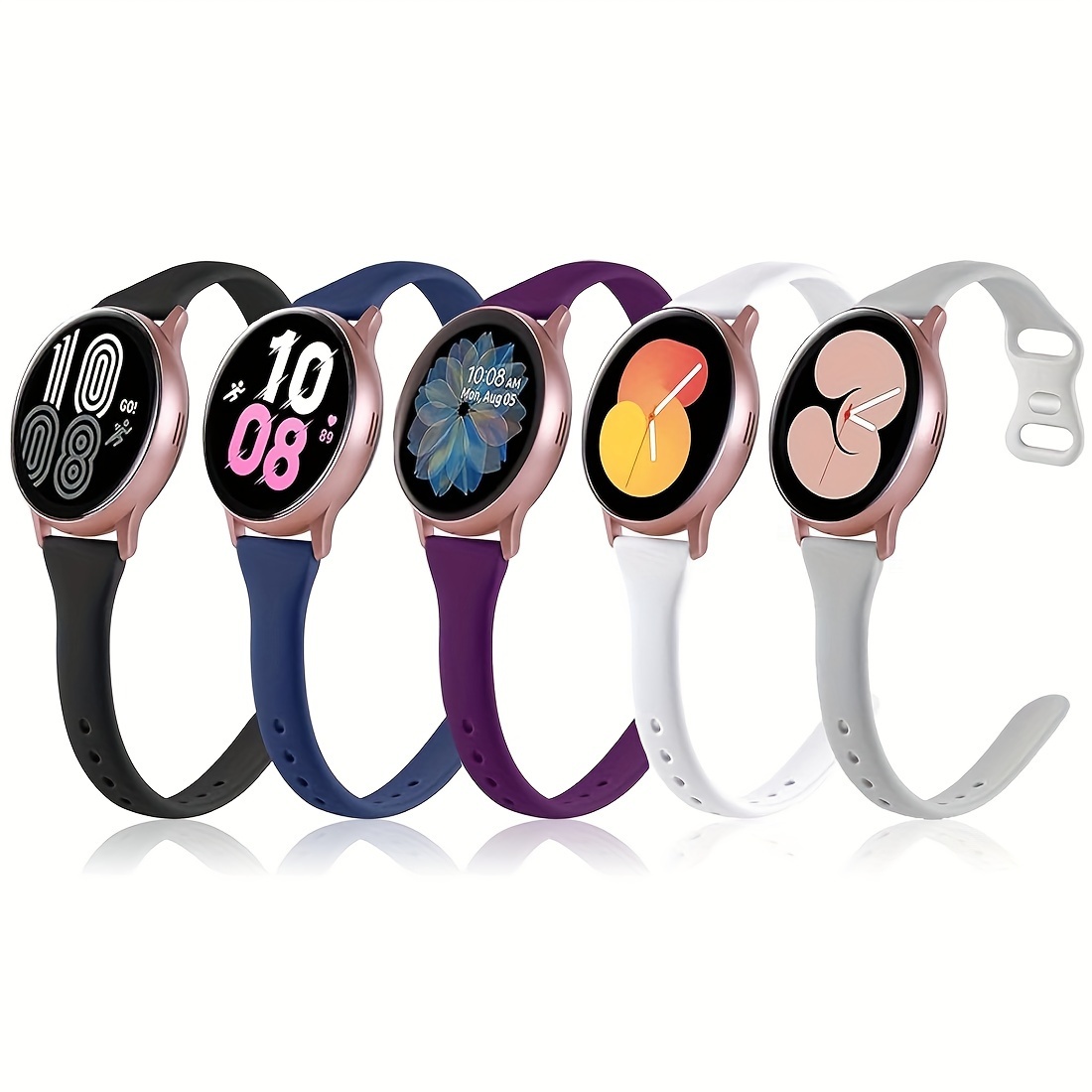 LeeCHee 5-pack ultra-thin strap, compatible with Samsung Galaxy Watch 4 ...