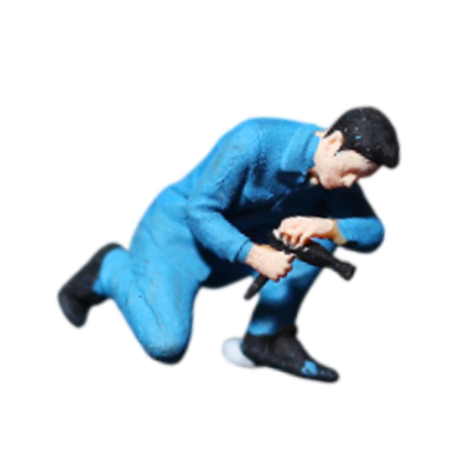 LeeQinersw 1/64 Miniature People Figurine Hand Painted Collectibles ...