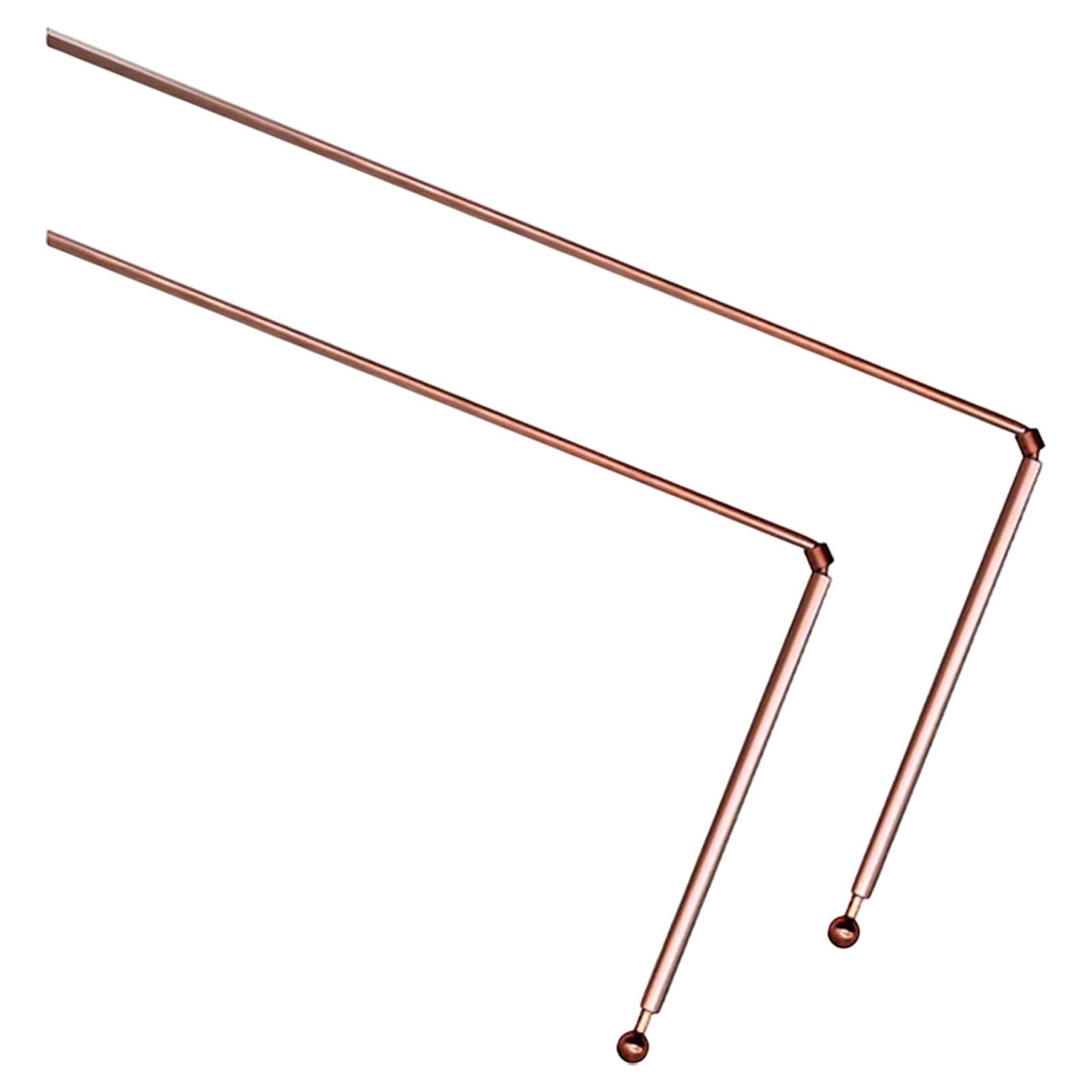 LeeQinersw 2 Pieces Copper Detection Rods Sturdy Copper Dowsing Rods ...