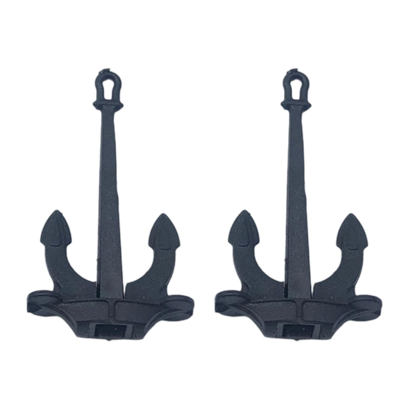LeeQinersw 2 Pieces RC Boat Anchors Miniature Anchors Rod RC Boat Parts ...