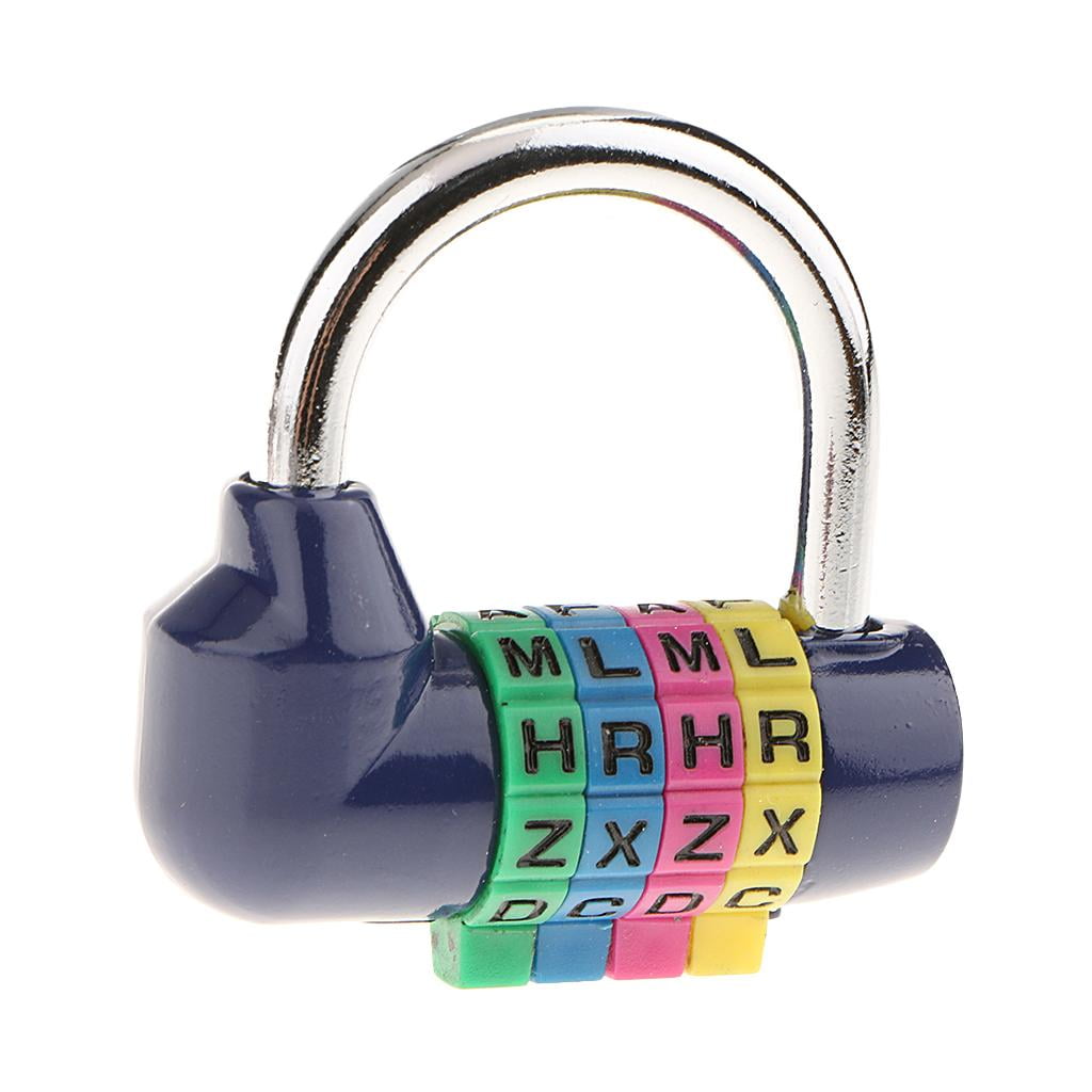 LeeQinersw 4 Digit Combination Lock Letter Combination Padlock Home ...