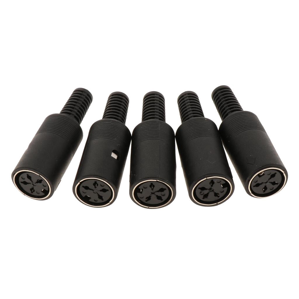 LeeQinersw 5 Pieces DIY DIN Solder Mount Socket for Mouse Keyboard 4 ...