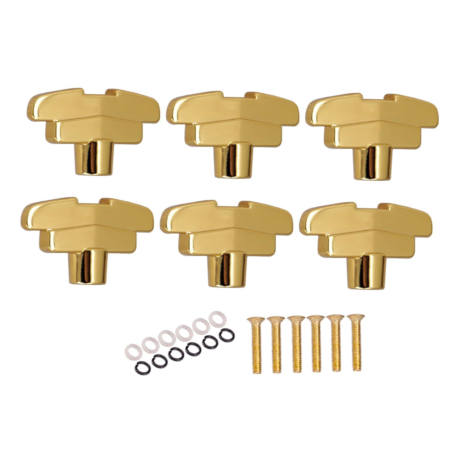 LeeQinersw 6Pcs Acoustic Guitar Tuning Pegs Buttons Guitar Parts ...
