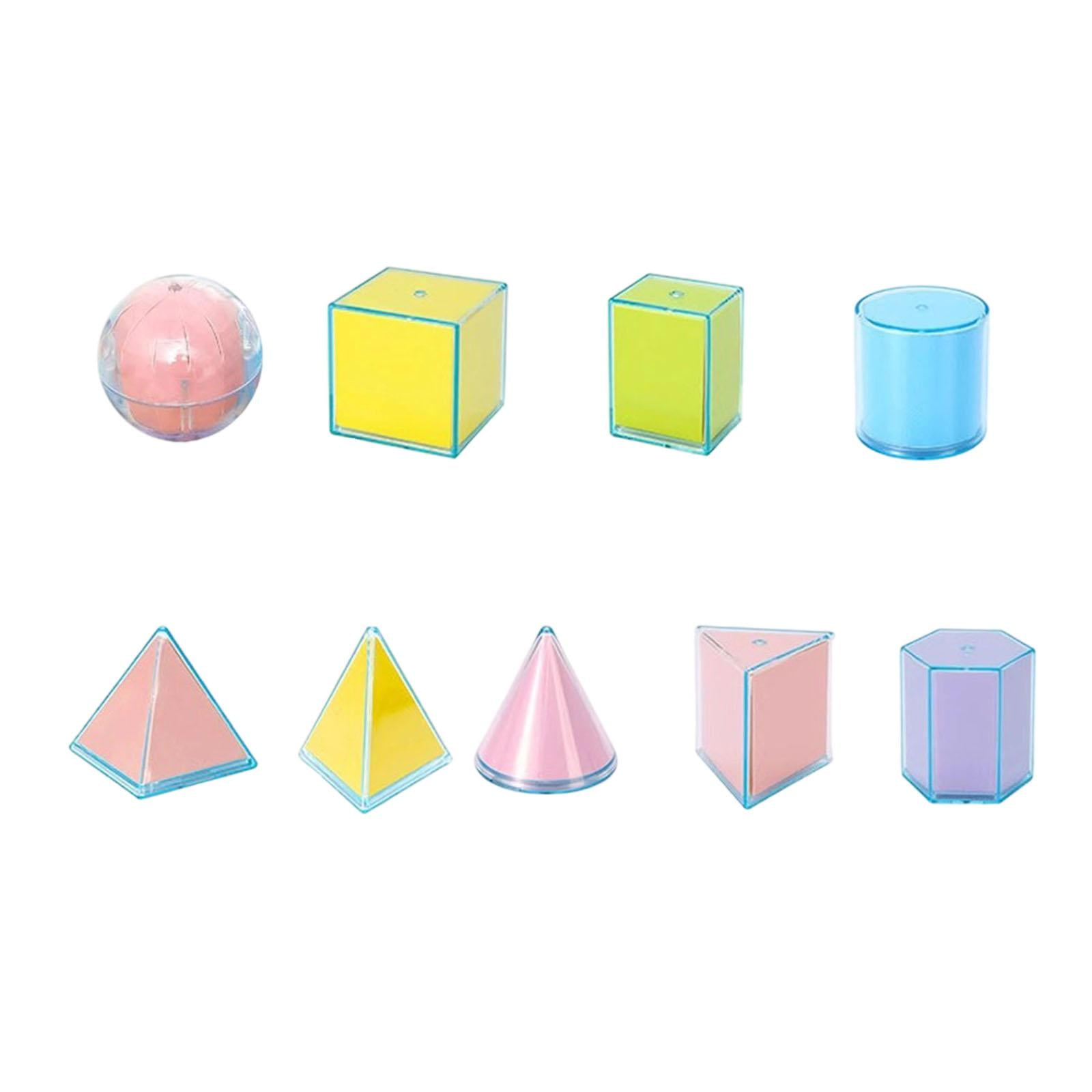 LeeQinersw 9 Pieces 3D Geometric Solids Folding Geometric Shapes for ...