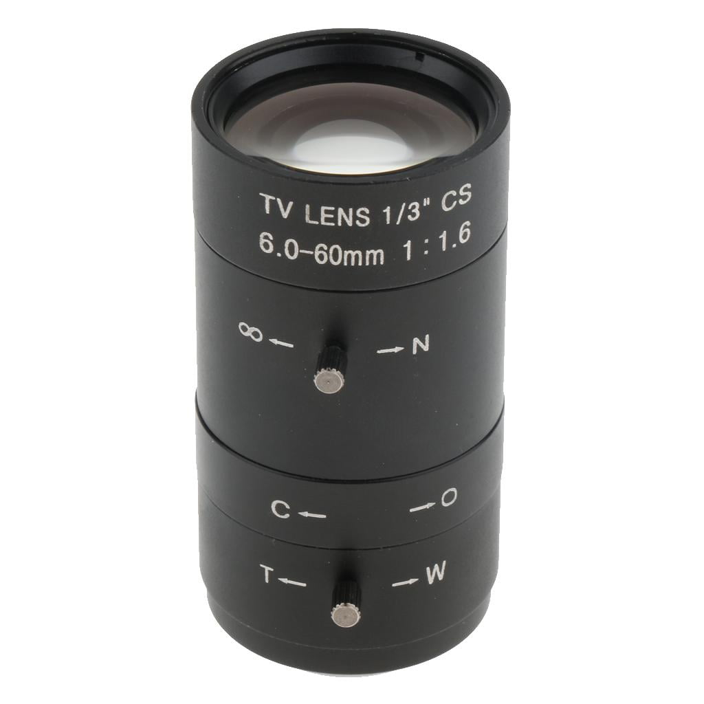 LeeQinersw CCTV Industrial Camera Varifocal 6-60mm Manual IRIS Zoom CS ...