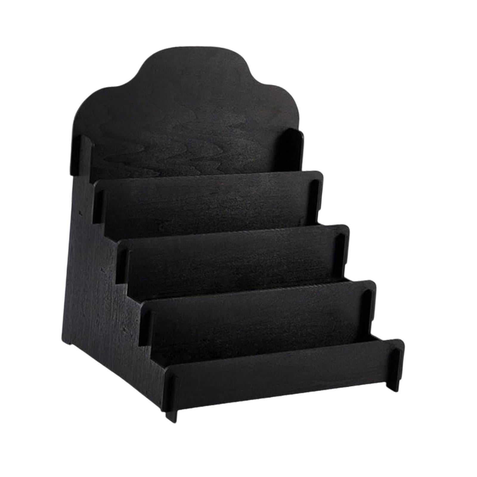 LeeQinersw Card Display Stand Portable Wood Shelf Poster Organizer for ...