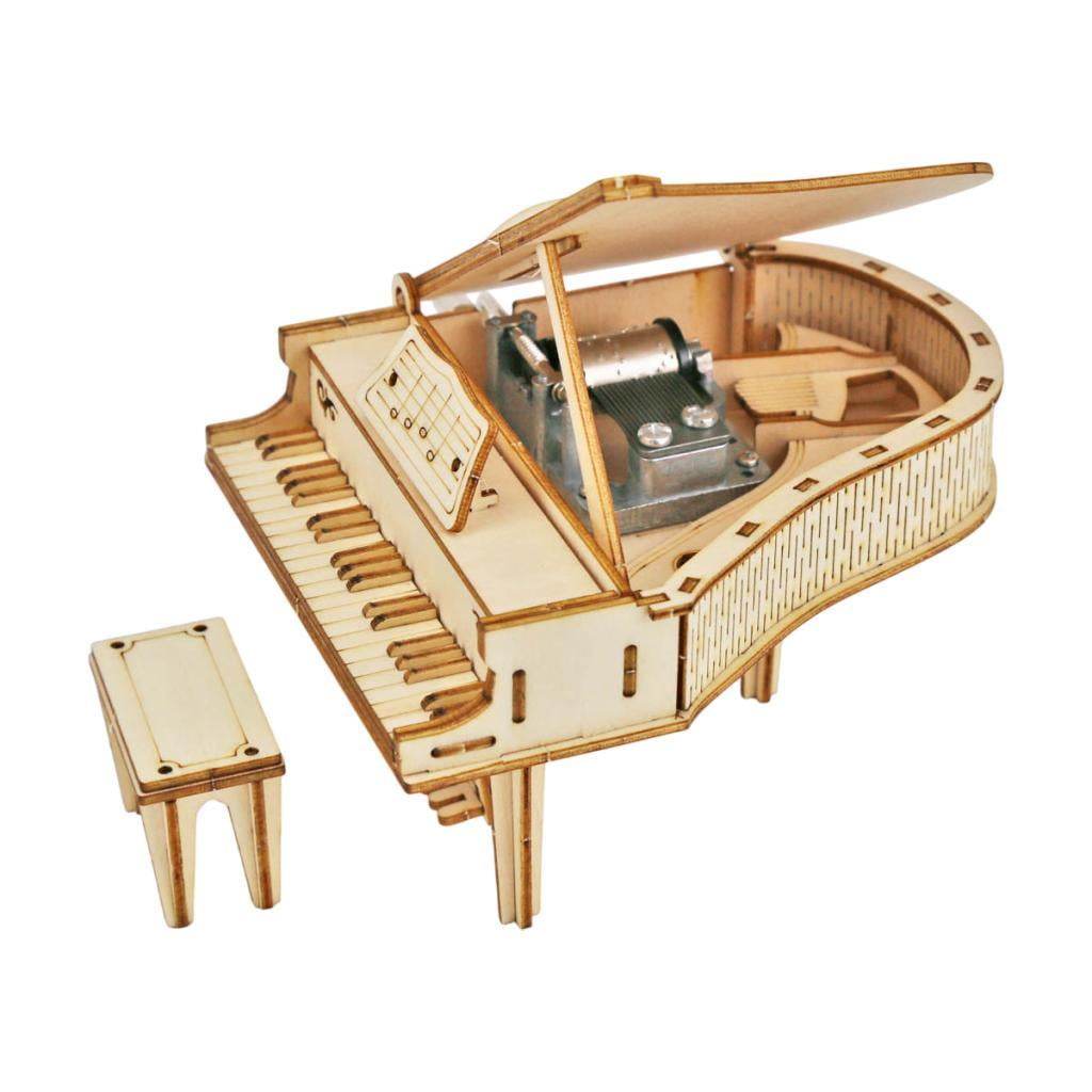 LeeQinersw DIY Toy Piano Music Box 3D Puzzles for Adults Aesthetic ...