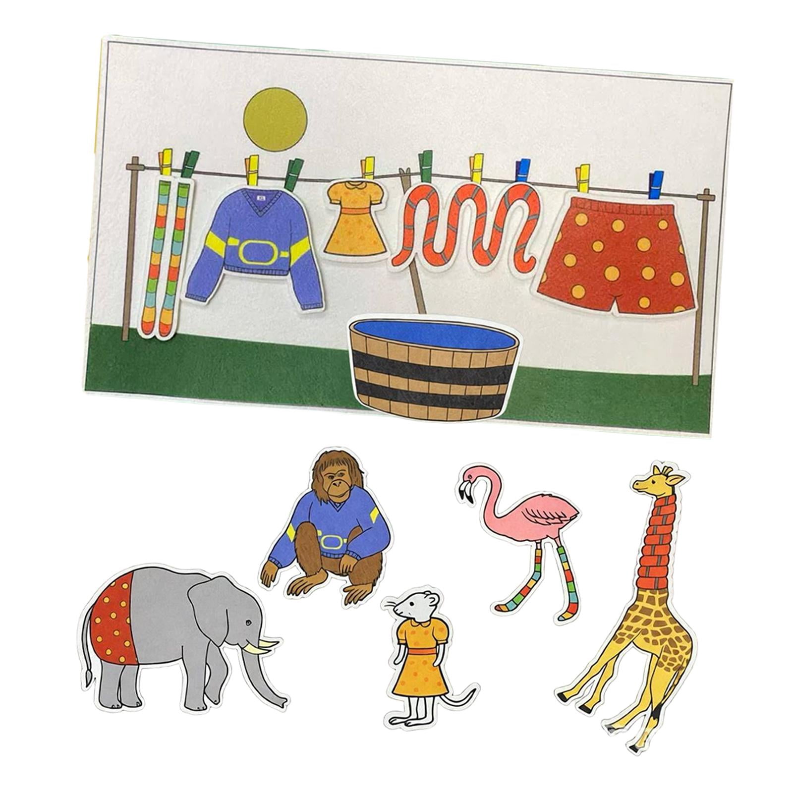 LeeQinersw Felt Boards Stories Precut Figures Early Learning ...