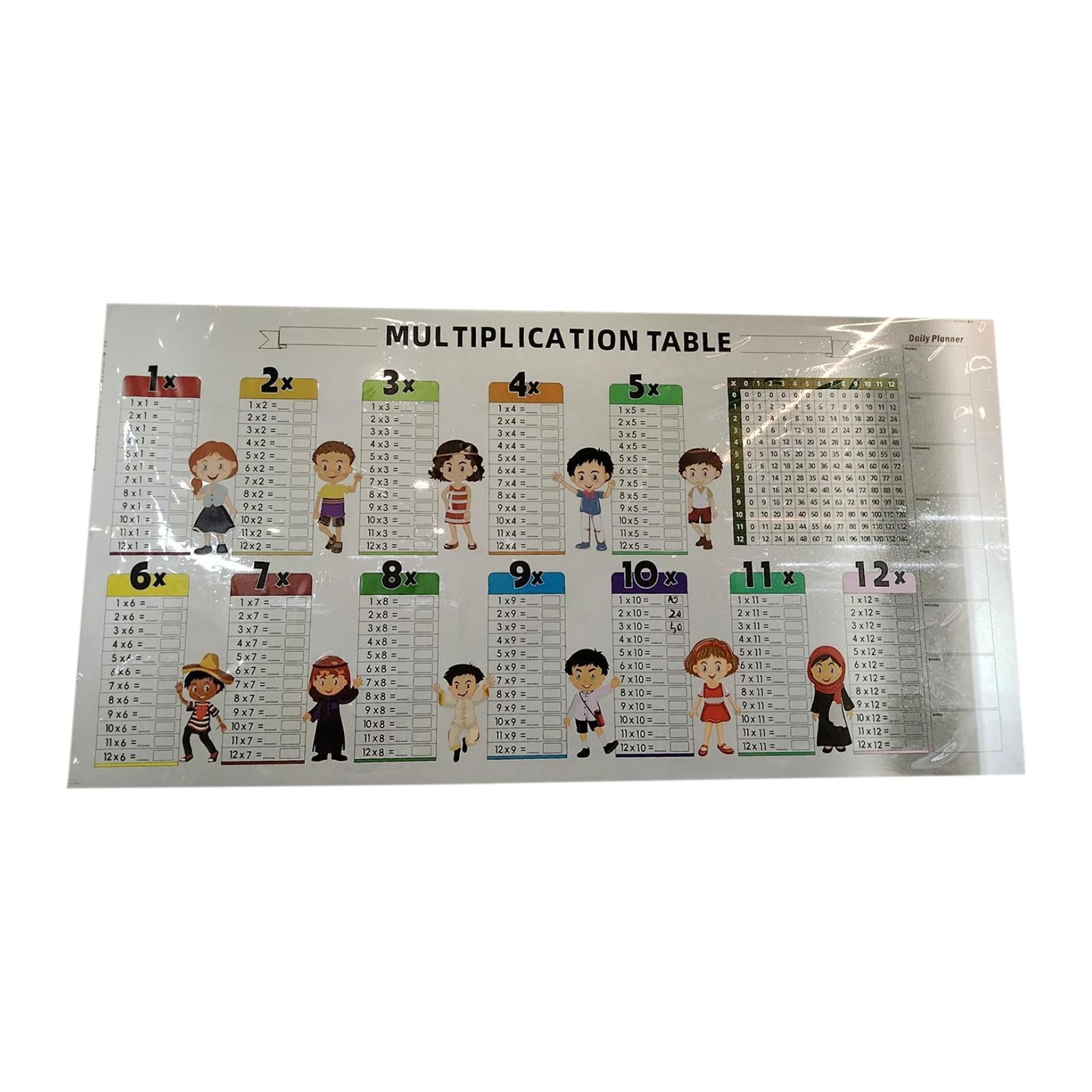 LeeQinersw Multiplication Chart Math Manipulatives for Home Teacher ...