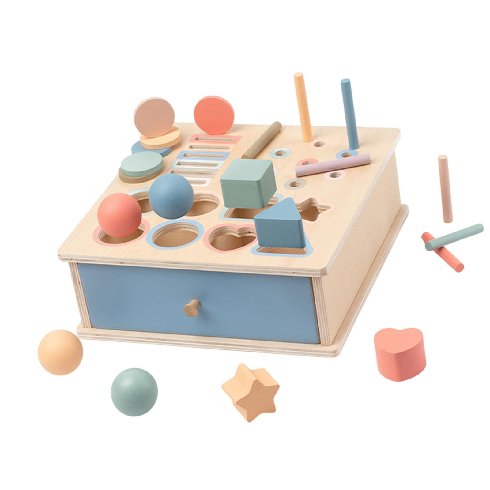 LeeQinersw Object Permanence Box Toy Early Learning Wooden for Kids ...