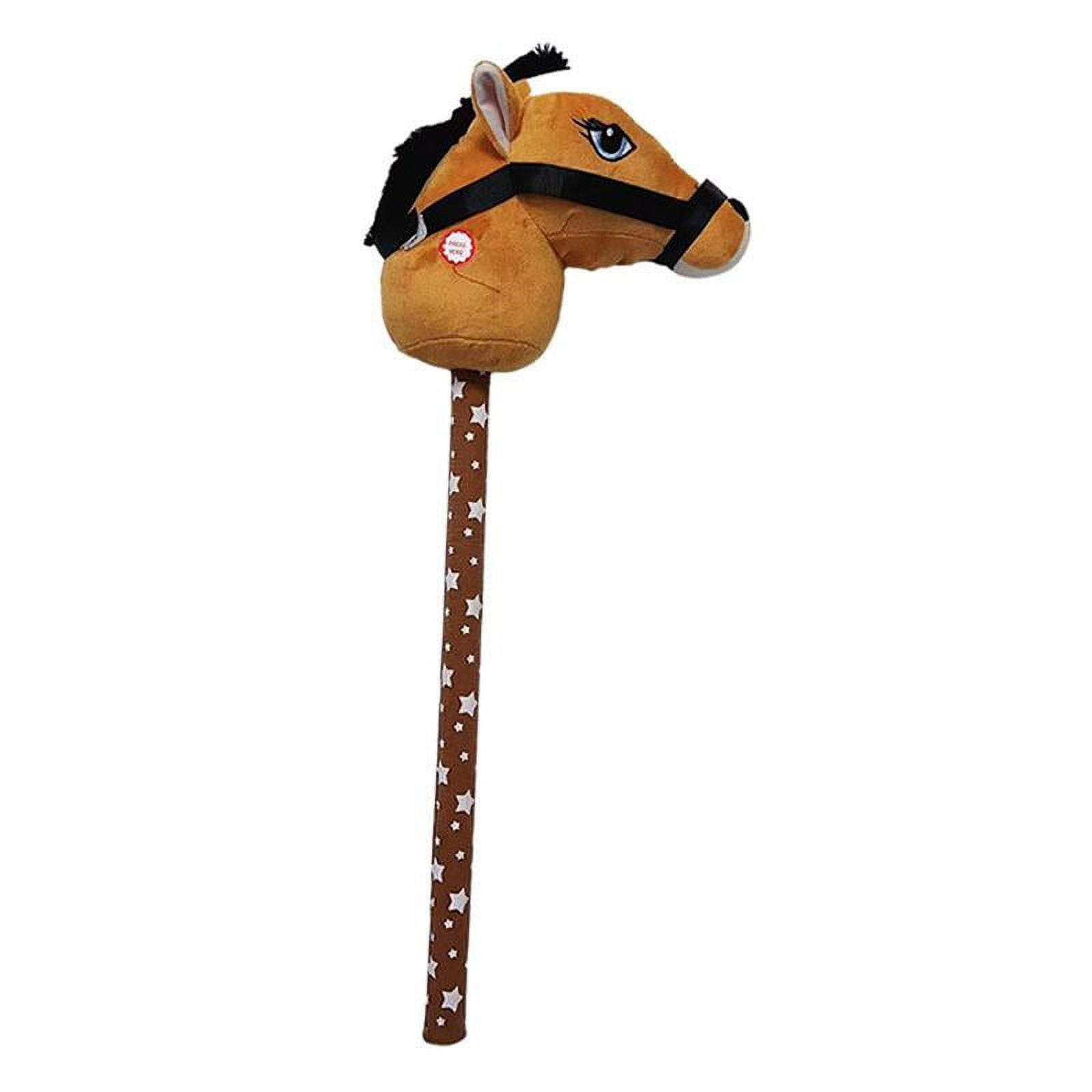 LeeQinersw Plush Stick Horse Handcrafted Pretend Play Neighing ...