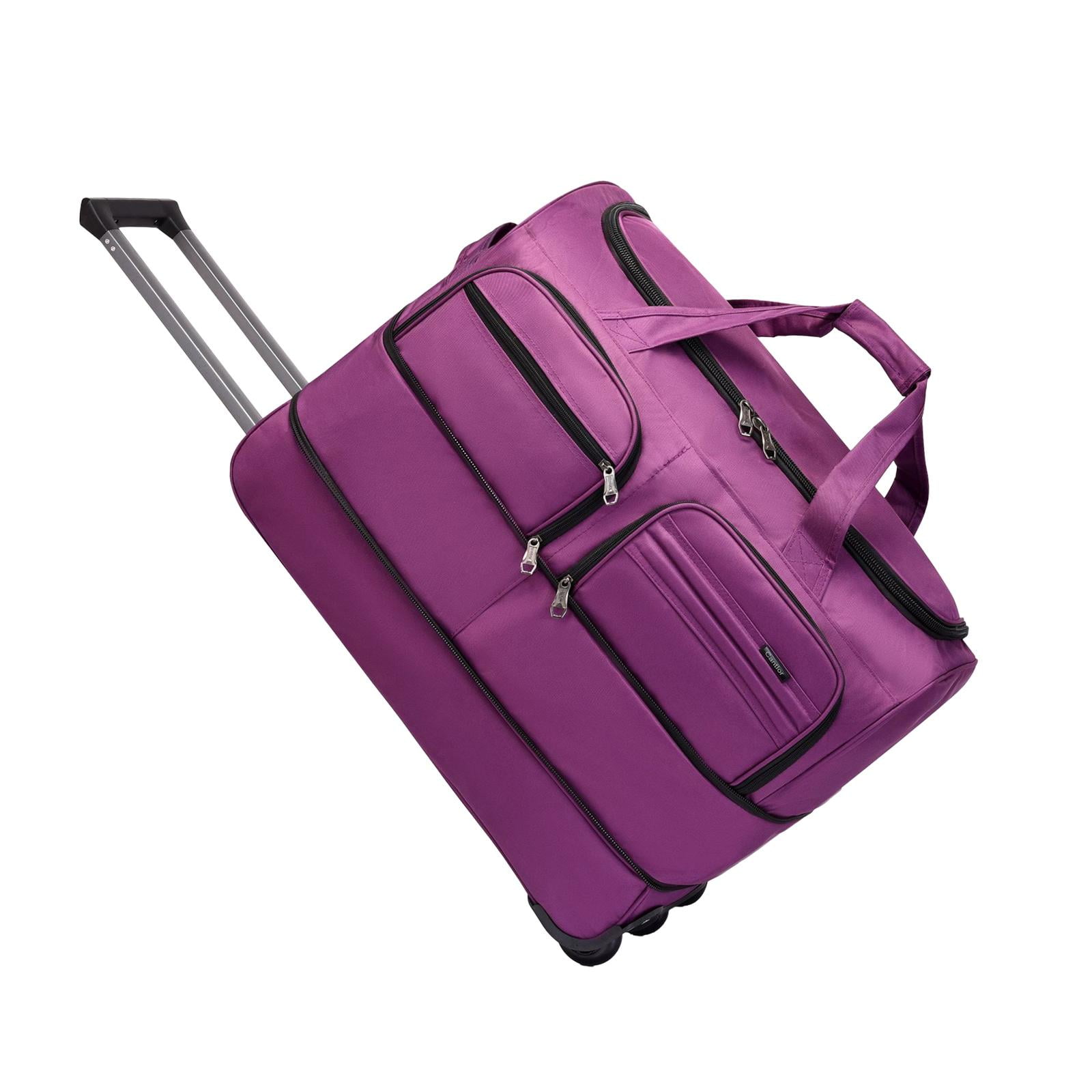 LeeQinersw Rolling Duffel Bag Carry on Luggage Heavy Duty Wheeled ...