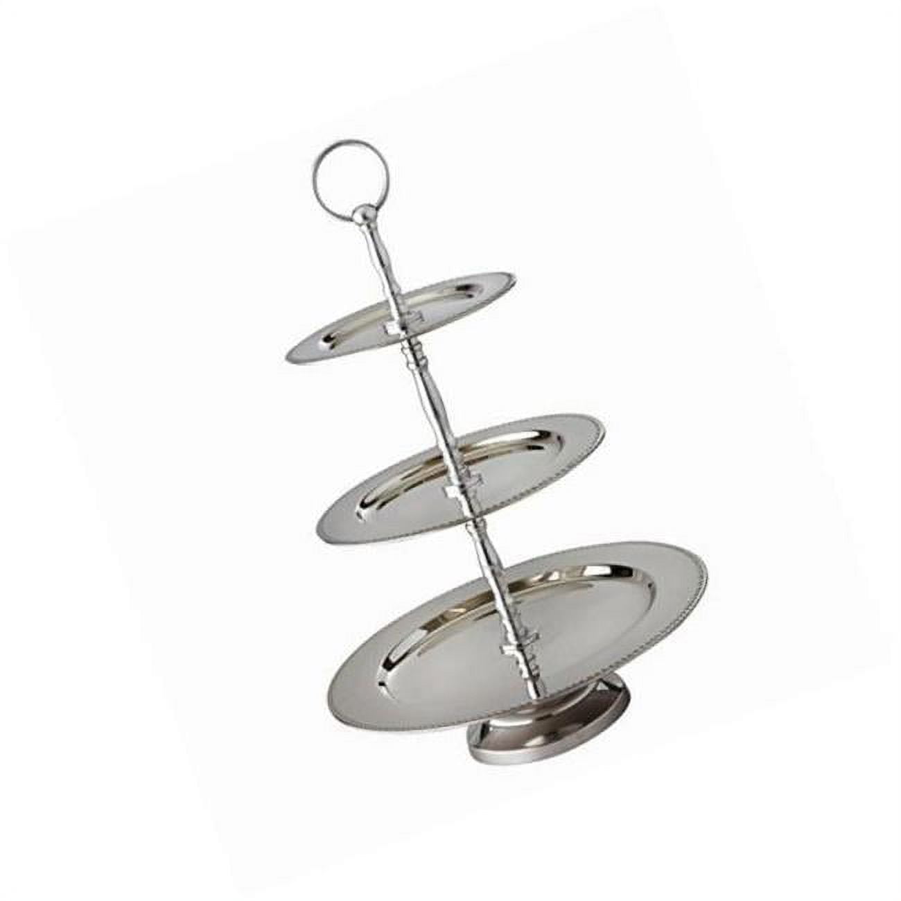 Leeber 73061 7.5 in. & 10 in. & 13 in. 3 Tier Beaded Serving Stand ...