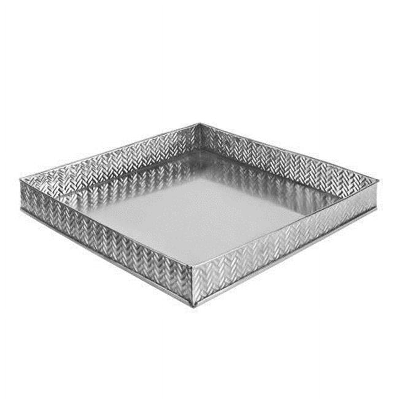 Leeber Bricks Square Tray, Stainless Steel, 2" x 12" x 12" - Walmart.com