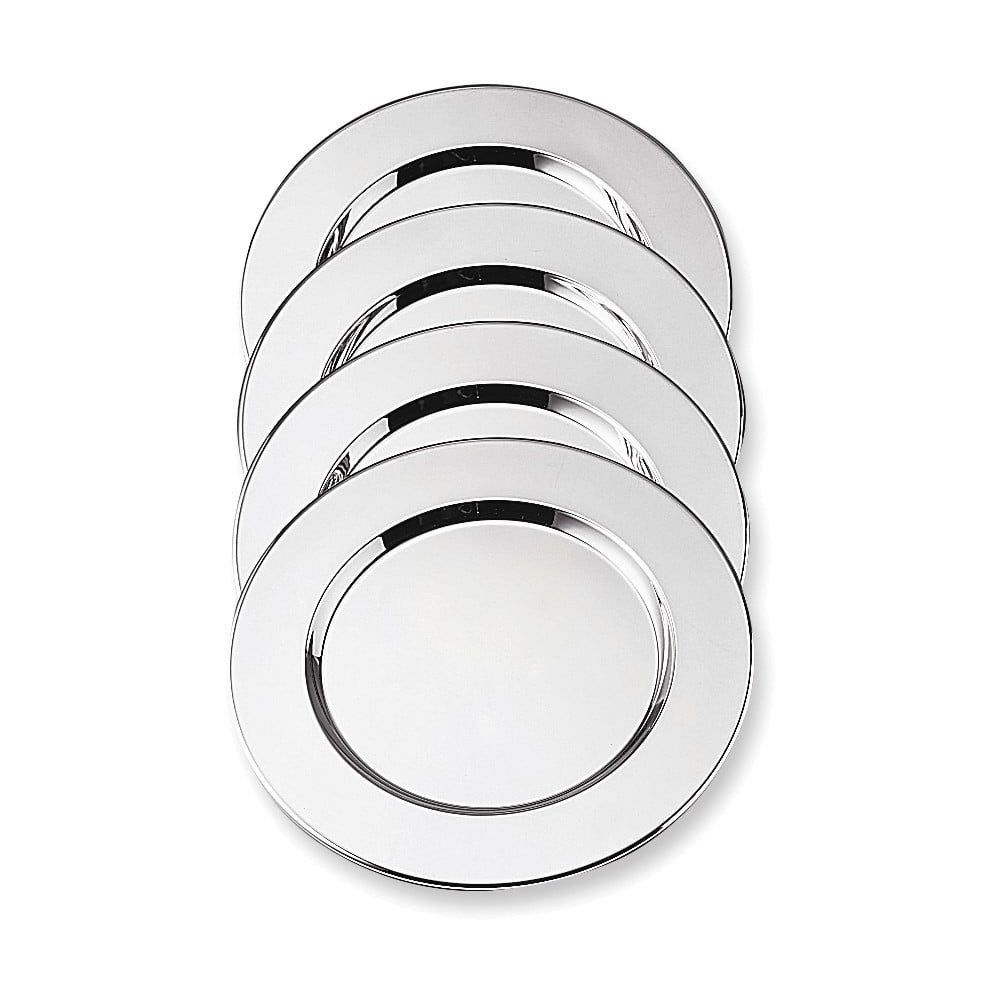Leeber Silver Plated Charger Plate, Set of 4, 11 3/4" - Walmart.com