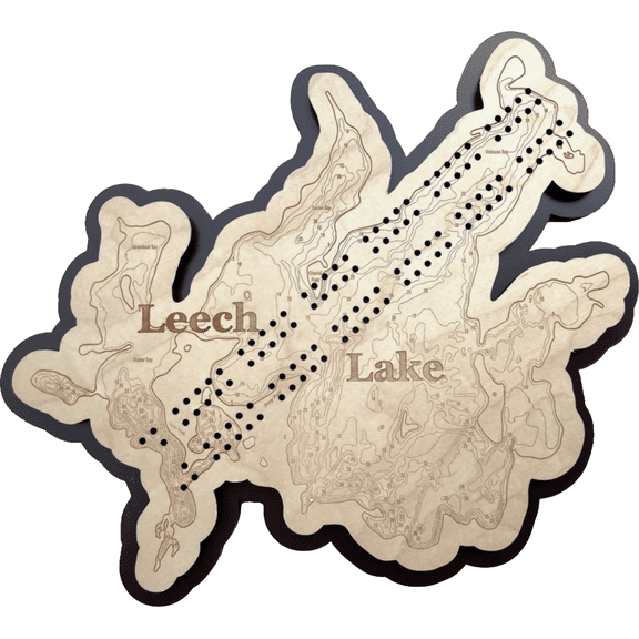 Custom Lake Cribbage Boards