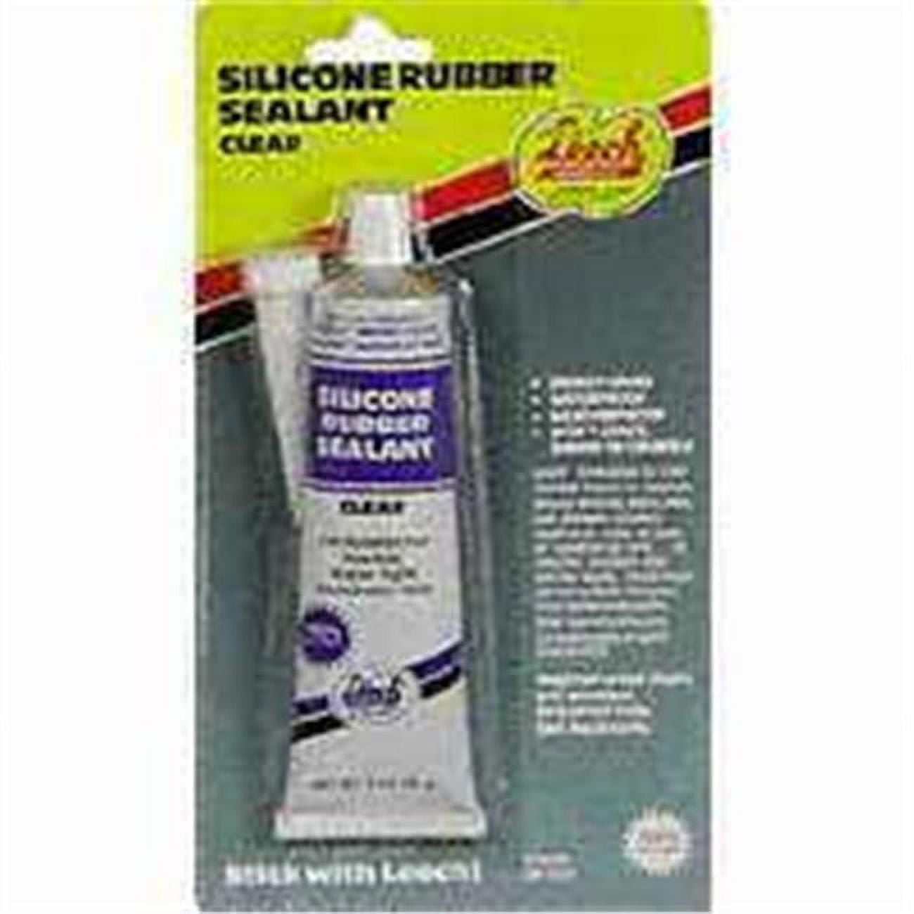 Leech SR-1501 Silicone Rubber Sealant, Clear, 3 Oz, Each - Walmart.com