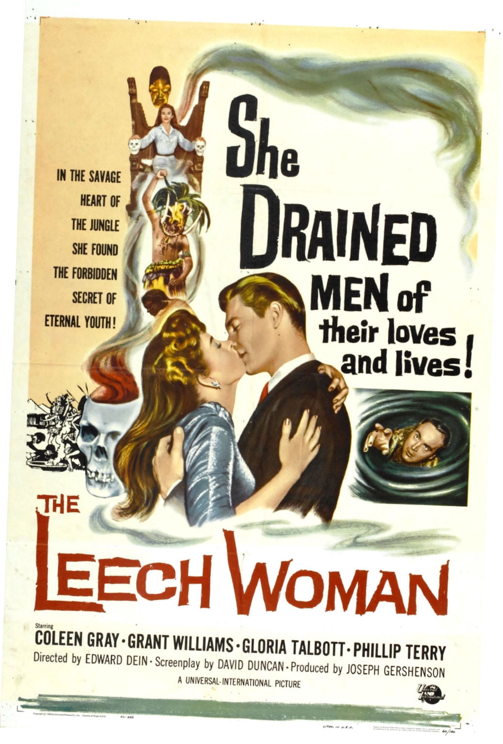 Leech Woman The Movie Poster Metal Sign 8Inx 12In Print On Metal 8x12 ...