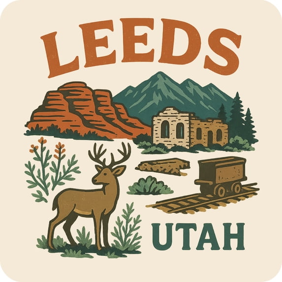 Leeds Utah Keepsakes Souvenir Vinyl Sticker – Destination Travel ...