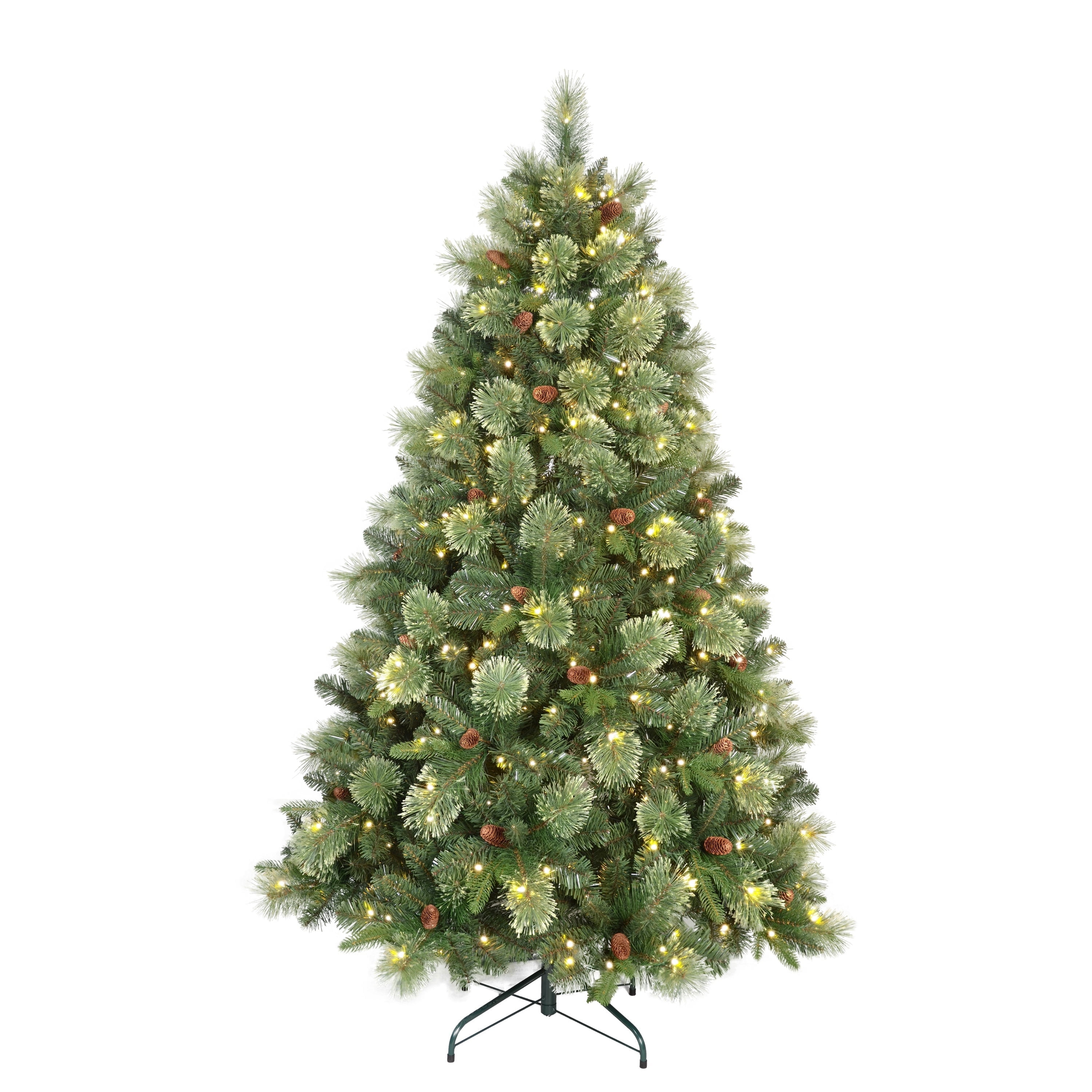 5Ft Artificial Christmas Tree, Leeheeyee Prelit Green spruce Prem Tree ...