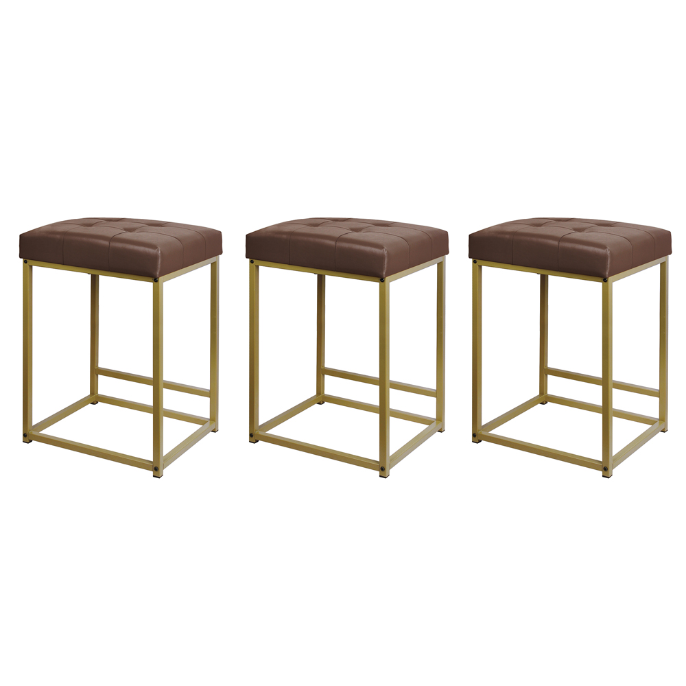 Linon Stevie Counter Stool, Pewter, 24 inch Seat Height - Walmart.com