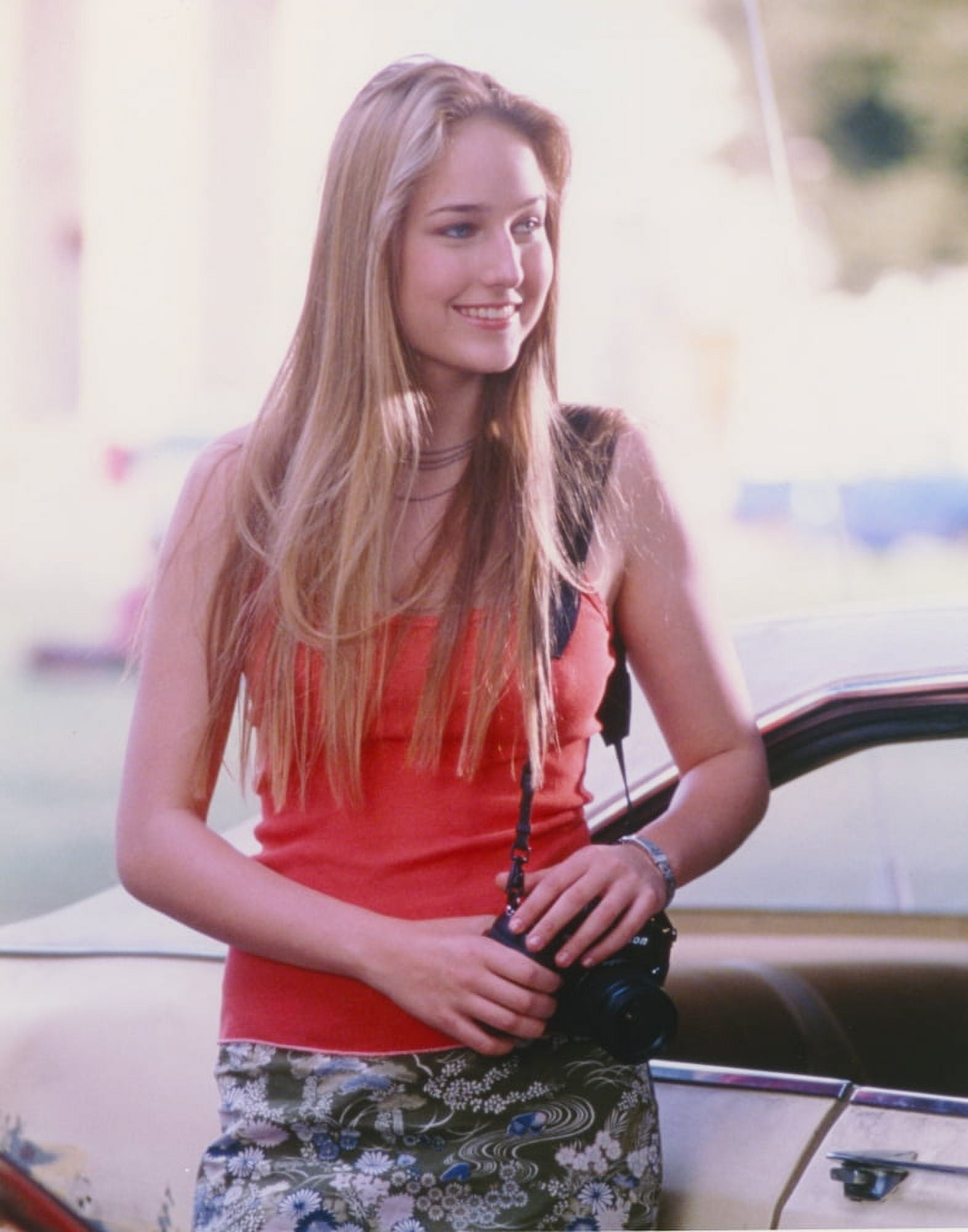 Leelee Sobieski Posed in Red Shirt Portrait Photo Print (24 x 30 ...