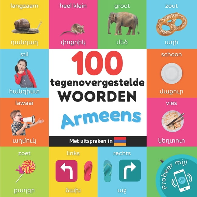 Leer Armeens 100 tegenovergestelde woorden in het Armeens: Tweetalig ...