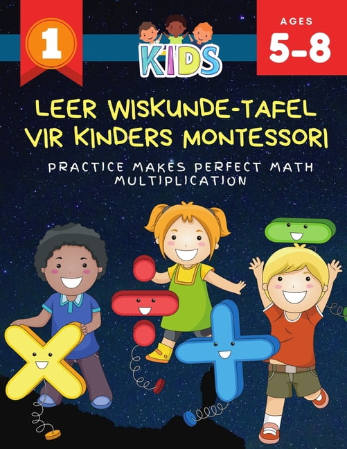 Leer wiskunde-tafel vir kinders montessori Practice Makes Perfect Math ...