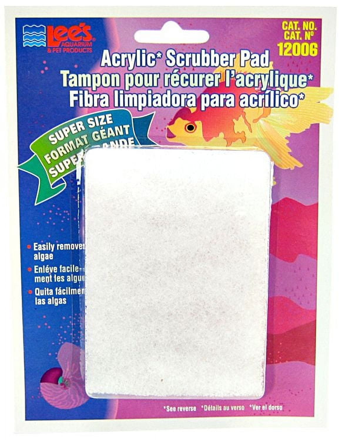 Lees Acrylic Scrubber Pad Easily Removes Algae from Aquariums or ...