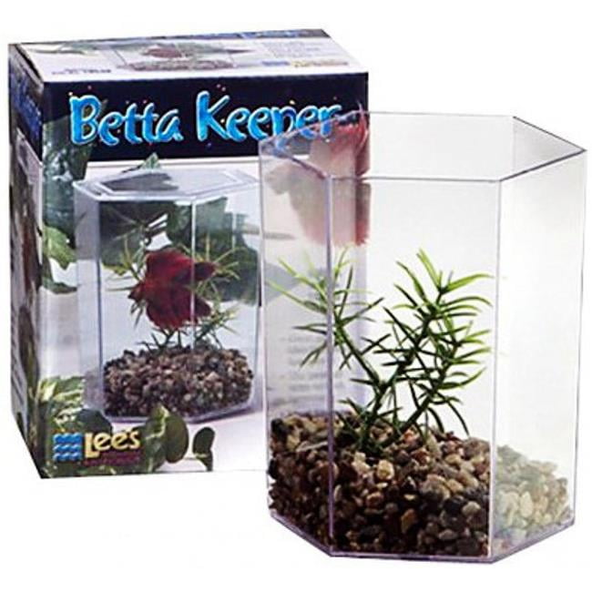 Lees Betta Keeper Hex Aquarium Kit - Walmart.com