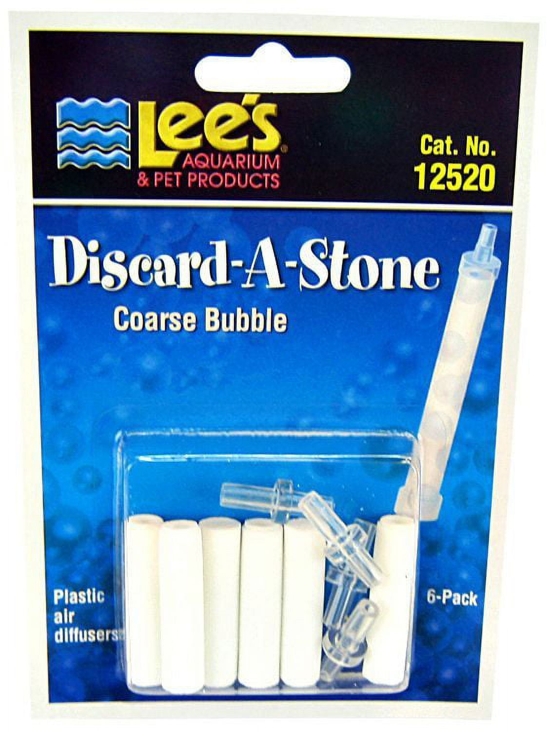 Lees Discard-A-Stone Coarse Bubble [Aquarium, Airstones] 6 Pack ...