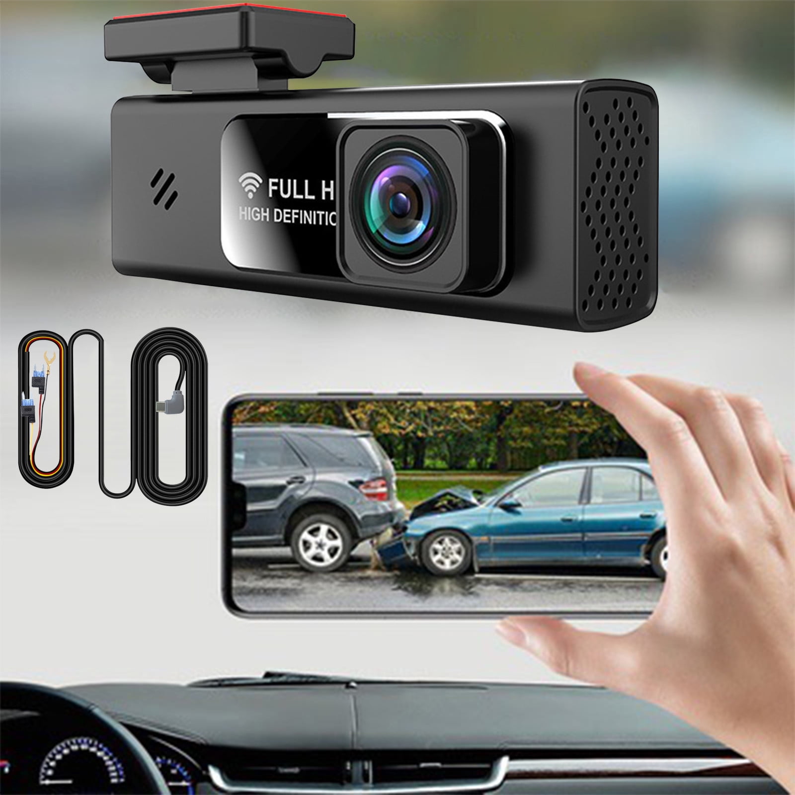 Leesechin 1080P FHD Dash Cam,Smart Dash Camera for Cars,Mini Car Camera ...