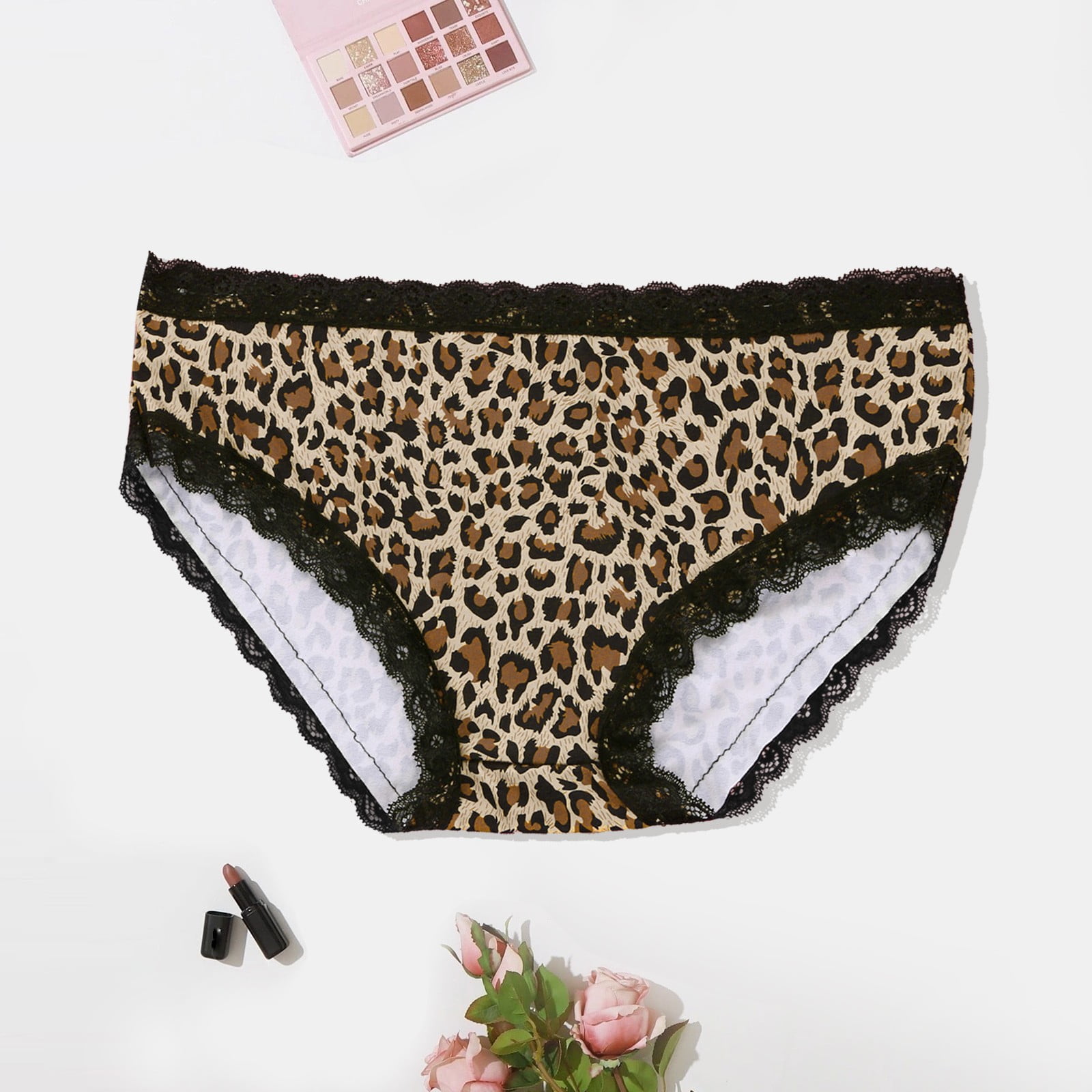 Leesechin Clearance Leopard Print Women Translucent Underwear Sheer ...