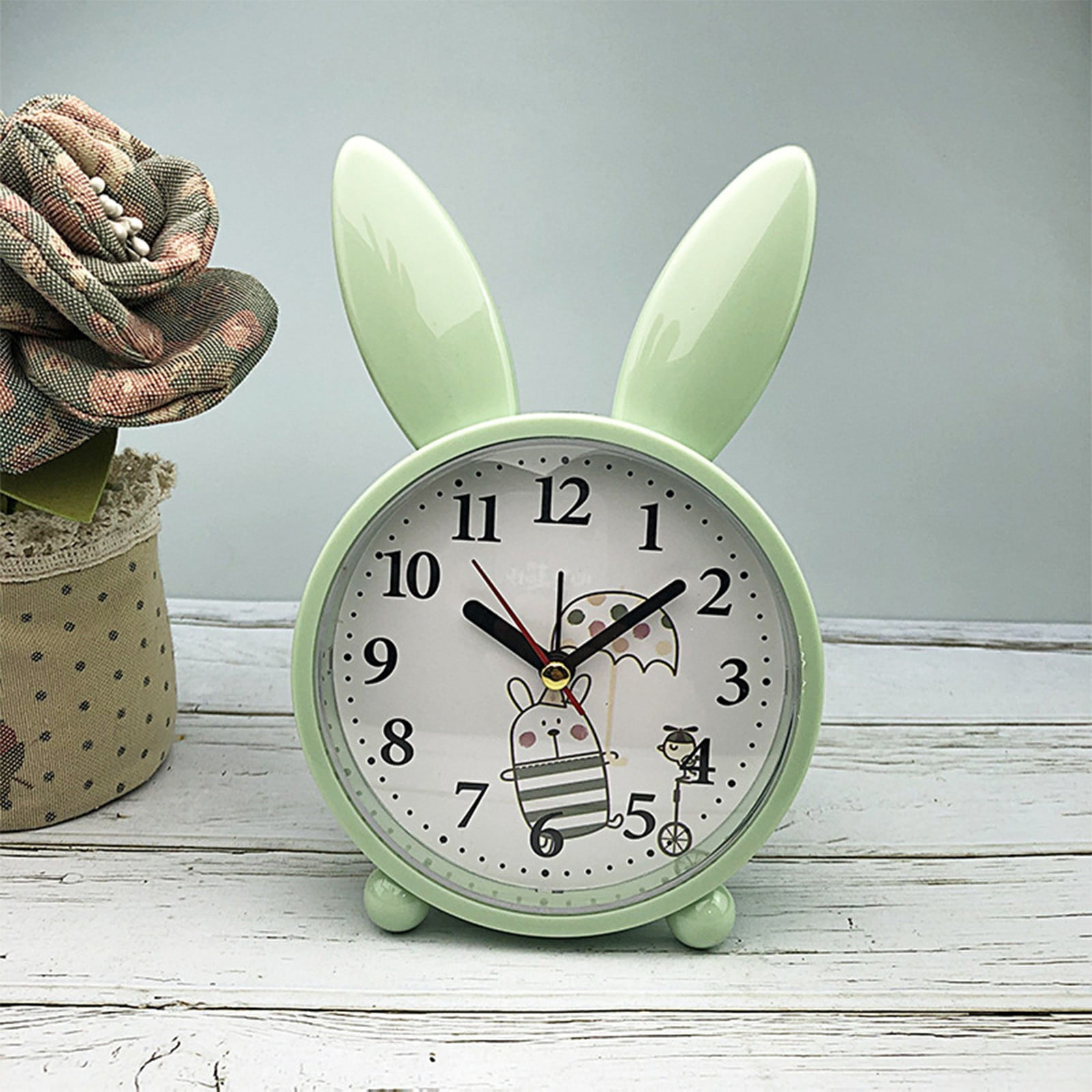 Leesechin Creatives Small Alarm Clock,Cute Bunny Bedhead,Cute Children ...