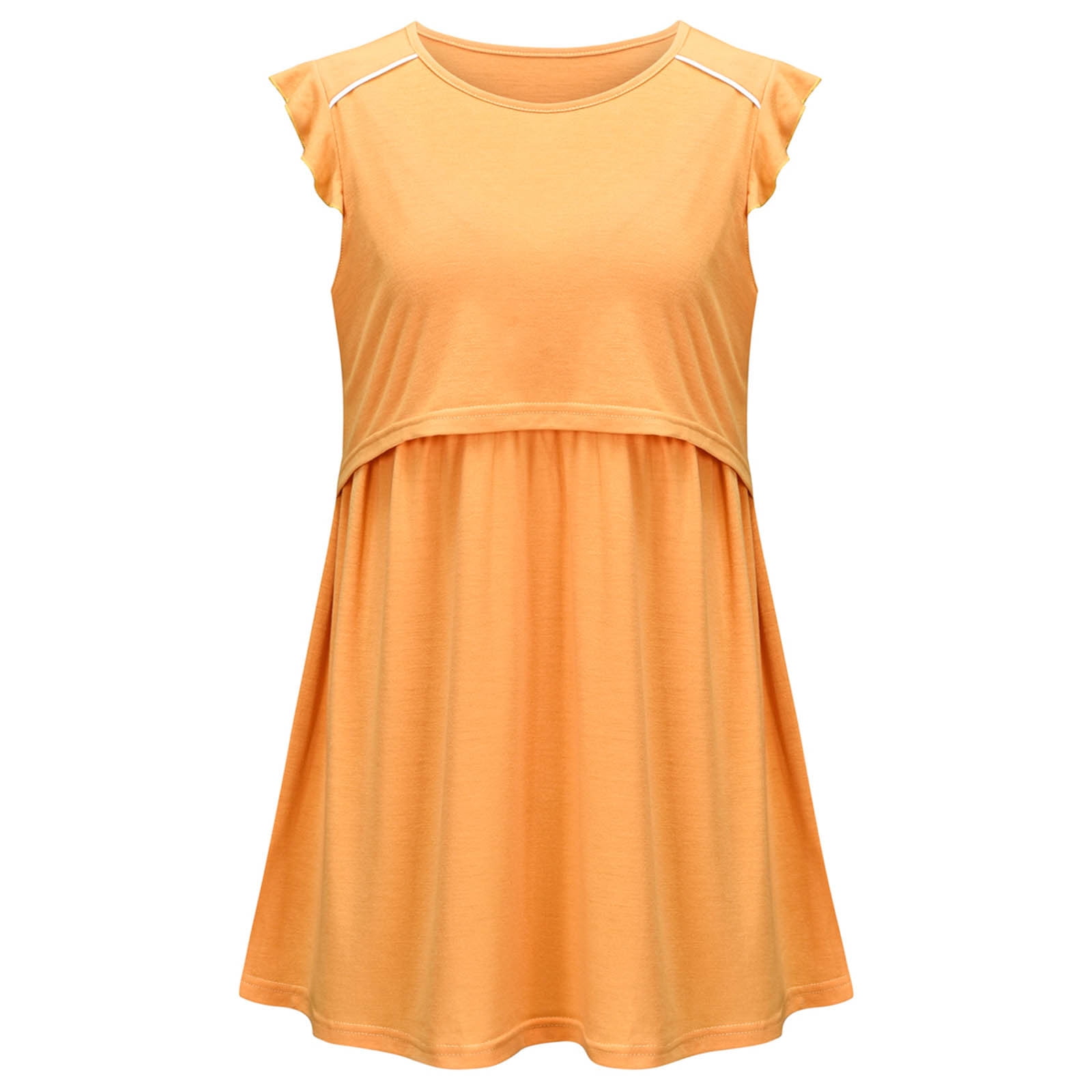 Leesechin Maternity Shirts Clearance Mom Fashion Solid Color Short ...