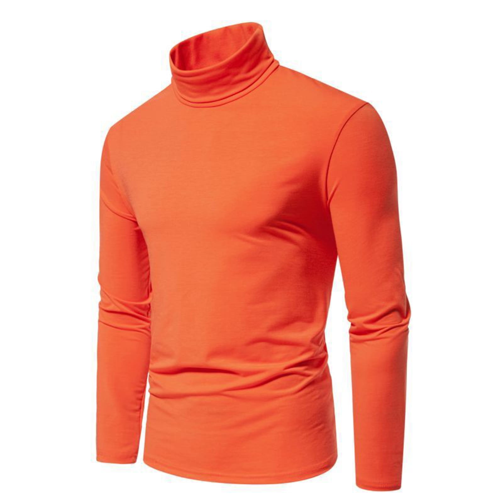 Leesechin Men's Mock Turtleneck Long Sleeve Turtle Neck Shirts ...