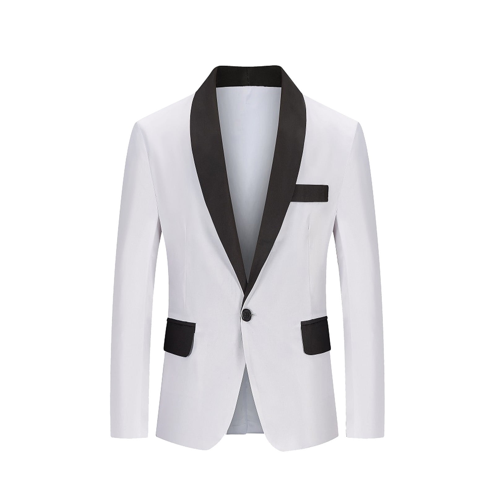 Leesechin Mens Fashion England Solid Color Casual Single Breasted Suit ...