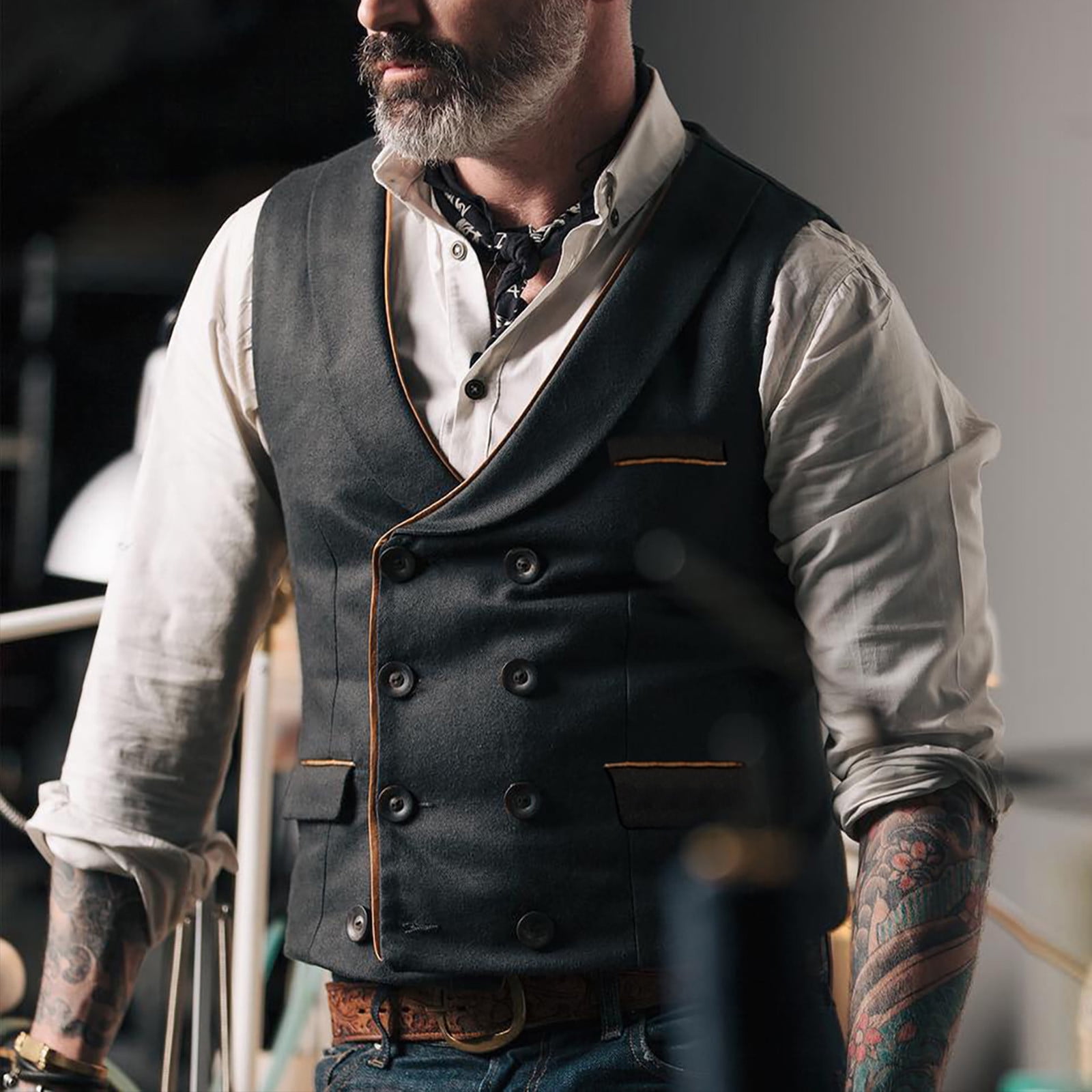 Leesechin Mens Formal Blazer Wedding Prom Graduation Suit Base Vest ...