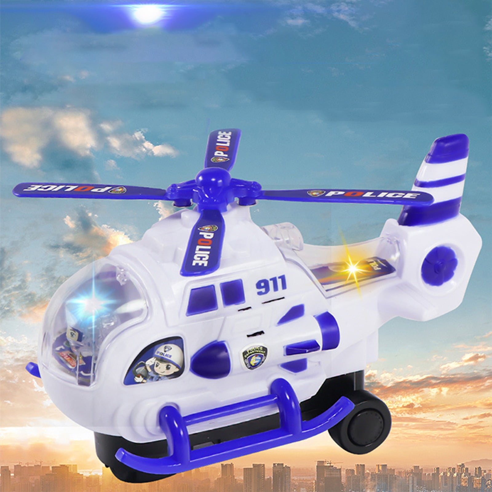 Leesechin Toddler Toys Helicopter Toy,Helicopter With 4D Stunning ...