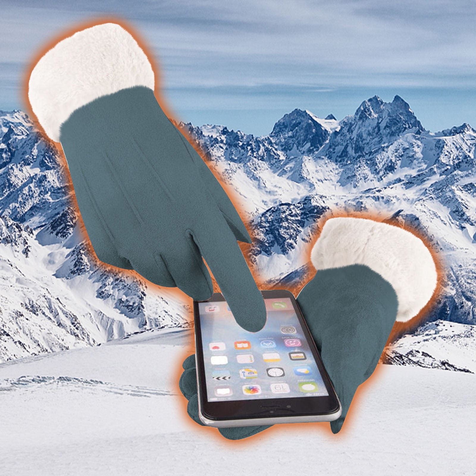 Leesechin Warm Gloves with Touchscreen, Women Touch Screen Glove ...