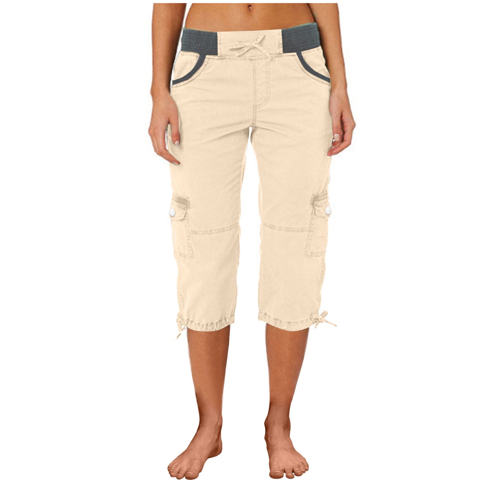 Leesechin Women's Hiking Cargo Pants Quick Dry Outdoor Camping Capris ...
