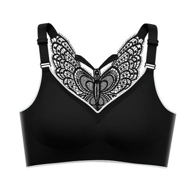 Essentials Cross Front Bra - Walmart.com