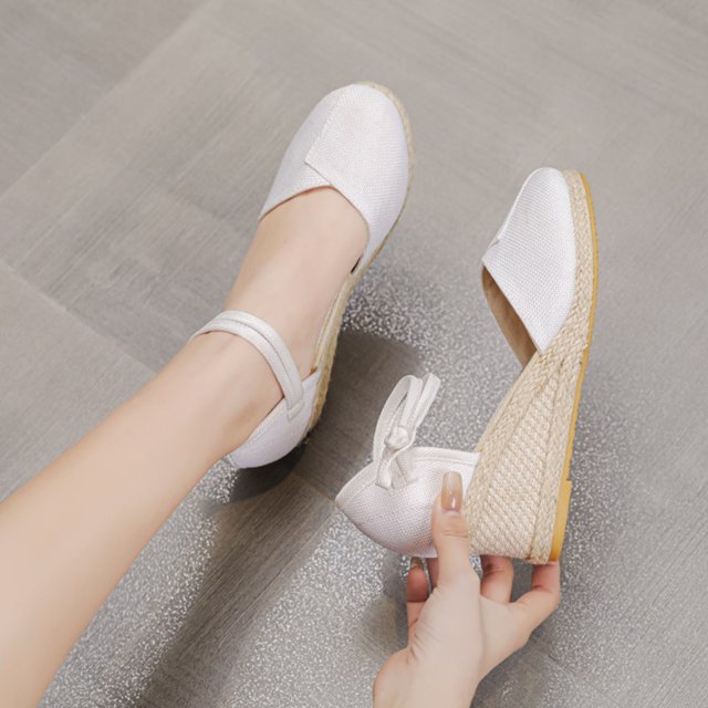 Leesechin Womens Closed Toe Wedges Shoes Platform Slingback High Heel ...